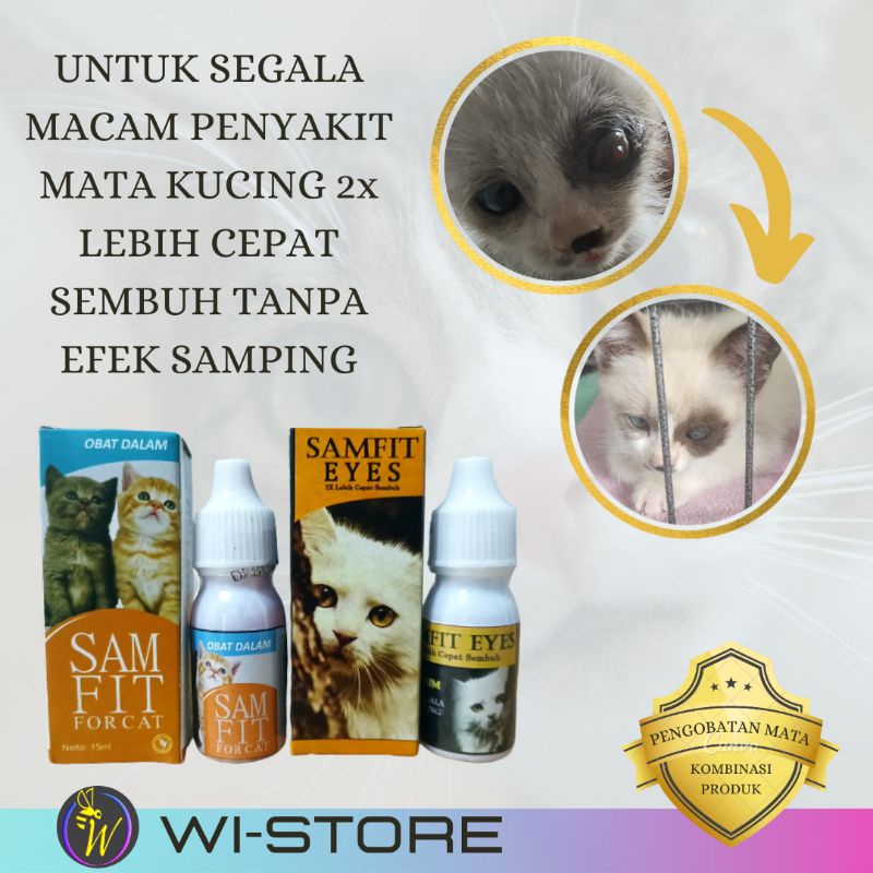 Jual Obat Mata Kucing Chlamydia SAMFIT EYES / Kombinasi 2 Produk ...