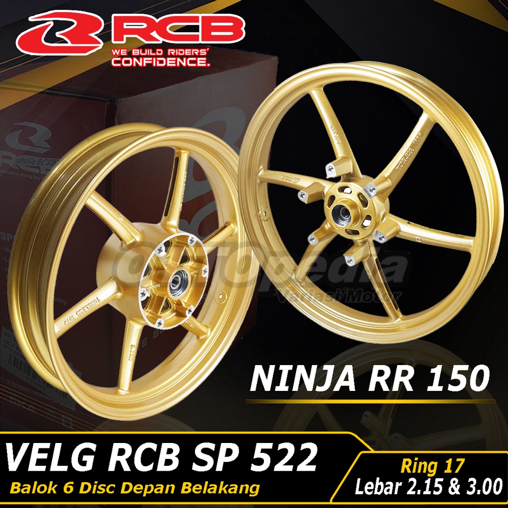 Jual Velg RCB Ninja RR 150 Pelek Racing Boy SP522 Balok 6 Kawasaki ...