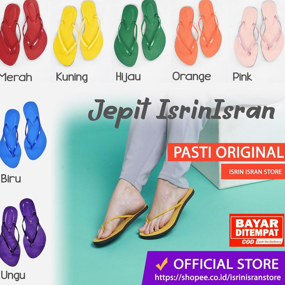 Jual Tren Terbaru ( JEPIT ) Sandal Teplek Wanita Tali Nyaman ISRIN ISRAN | Shopee Indonesia