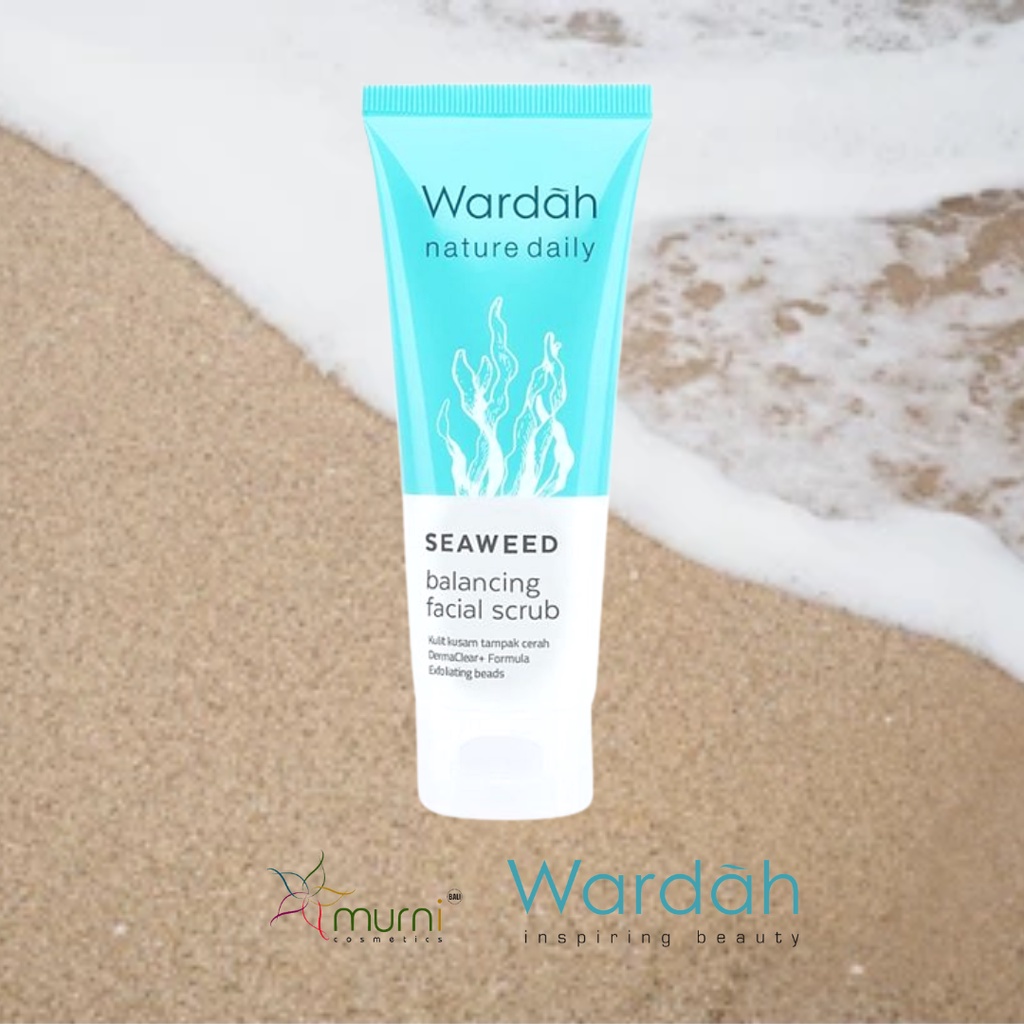 Jual WARDAH NATURE DAILY SEAWEED BALANCING FACIAL SCRUB 60ML | Shopee ...
