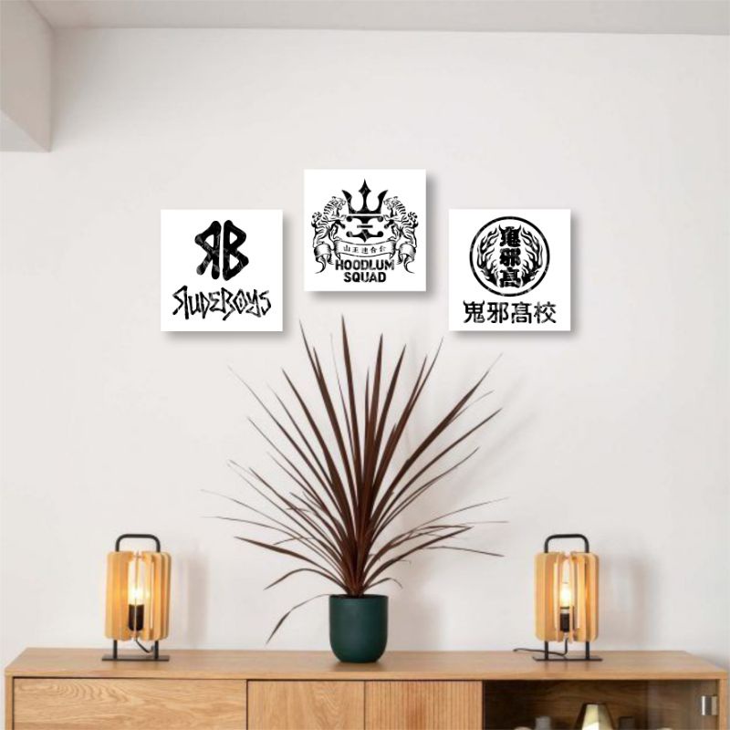 Jual Hiasan Dinding Poster Kayu Mdf (High&Low Edition) | Shopee Indonesia