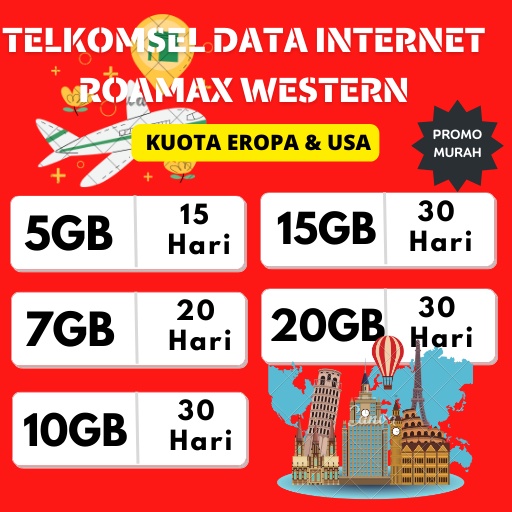 Jual PROMO PAKET DATA LUARNEGERI ROAMING INTERNET ROAMAX TELKOMSEL ...