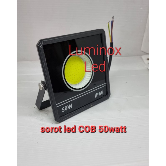 Jual lampu sorot led 50watt 50 watt / tembak led 50w / flood light cob 50 w body tebal putih ...