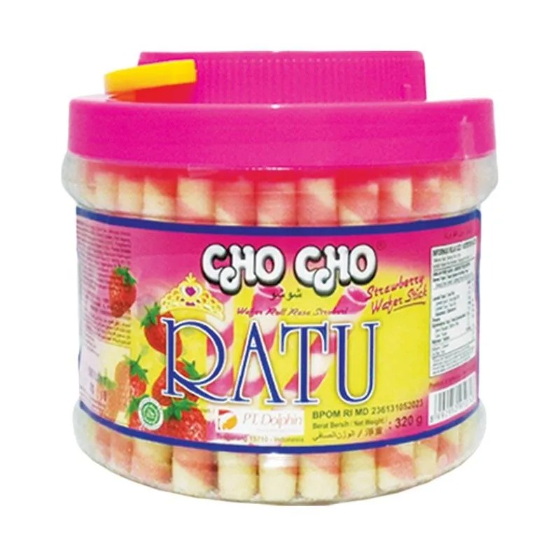 Jual Cho Cho Wafer Roll/Stick | Radja Coklat | Ratu Strawberry & Coklat ...