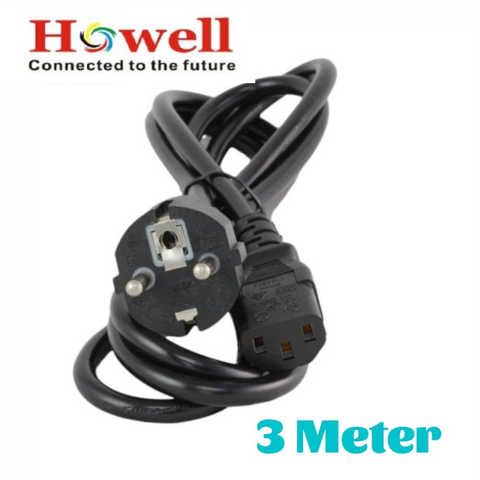 Jual Kabel Power 3 Lubang 3meter 3x1mm Howell | Shopee Indonesia