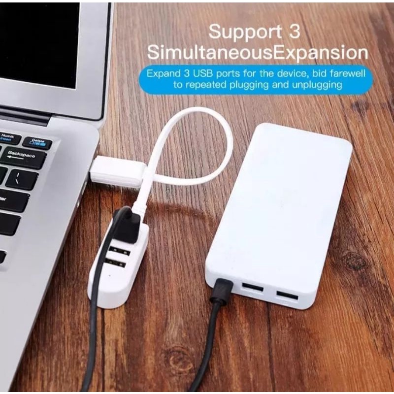 Jual USB Hub 3 in 1 port multifungsi usb pc laptop dan handphone ...