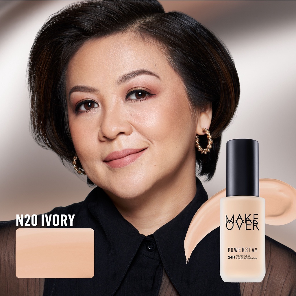 Jual MAKE OVER Powerstay Weightless Liquid Foundation 24H Oil Control ...