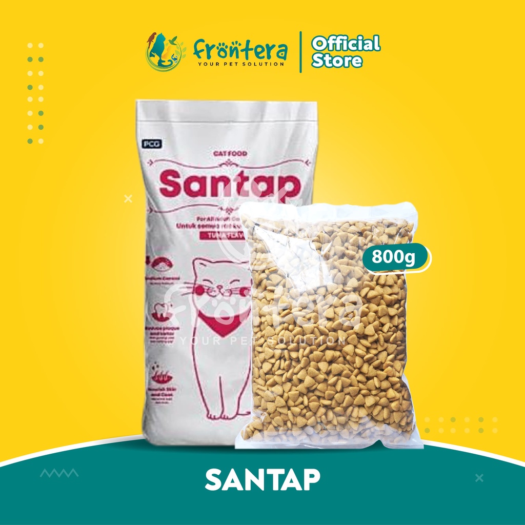 Jual SANTAP 800GR Repack SANTAP Premium Cat Food Dry Cat Food Makanan ...