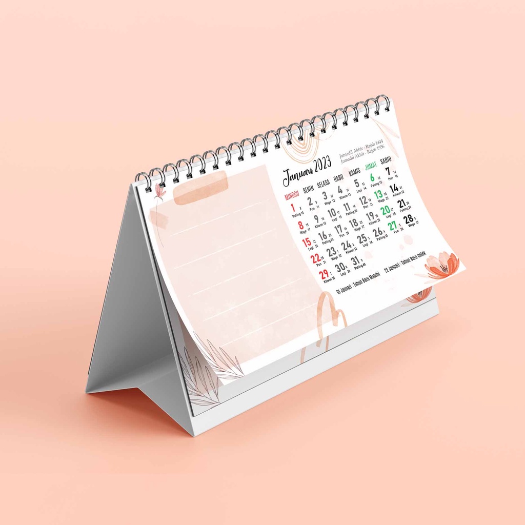 Jual Hanabi Kalender Mini 2024 / Kalender Meja Custom / Kalender Note ...