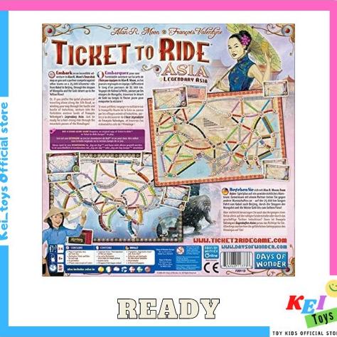 Jual COD !!! TICKET TO RIDE ASIA MAP COLLECTION VOLUME 1 BOARD GAME ...