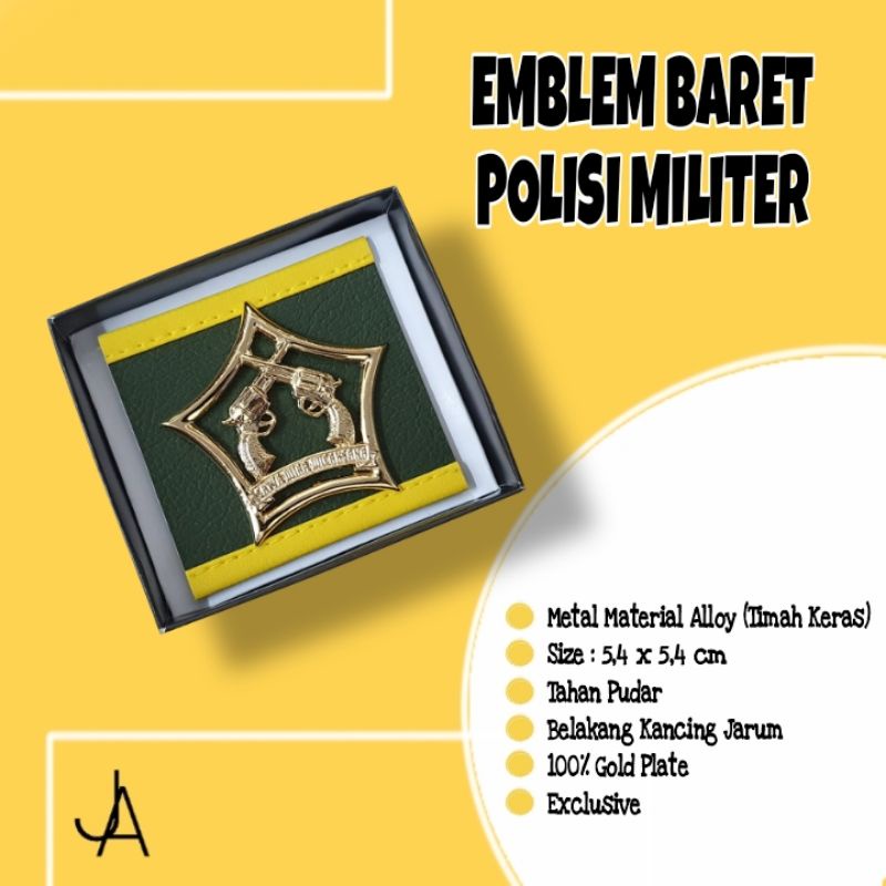 Jual EMBLEM POLISI MILITER PM BREVET POLISI MILITER PM BRIVET | Shopee ...
