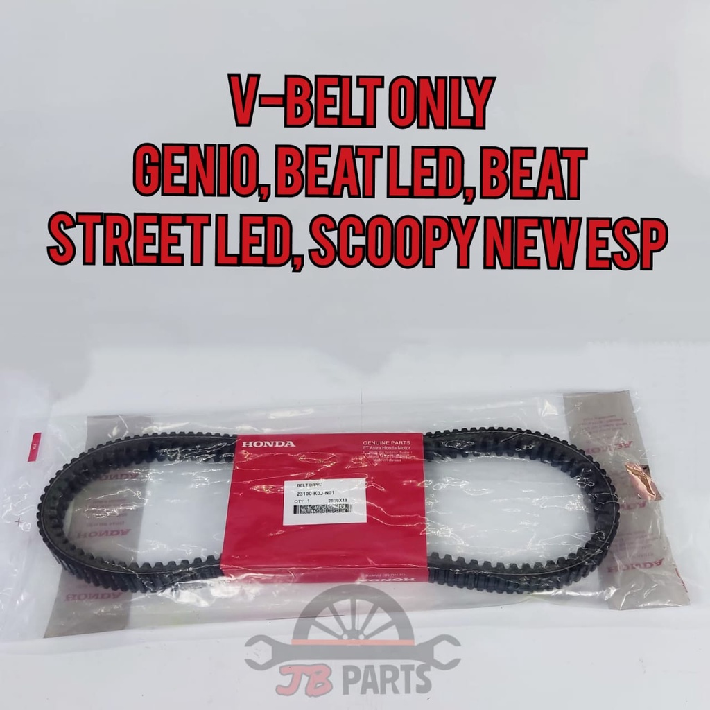 Jual VANBELT ONLY HONDA GENIO KOJ BEAT STREET LED SCOOPY ALL NEW ESP ORI ASLI PRESISI K0J V BELT ...