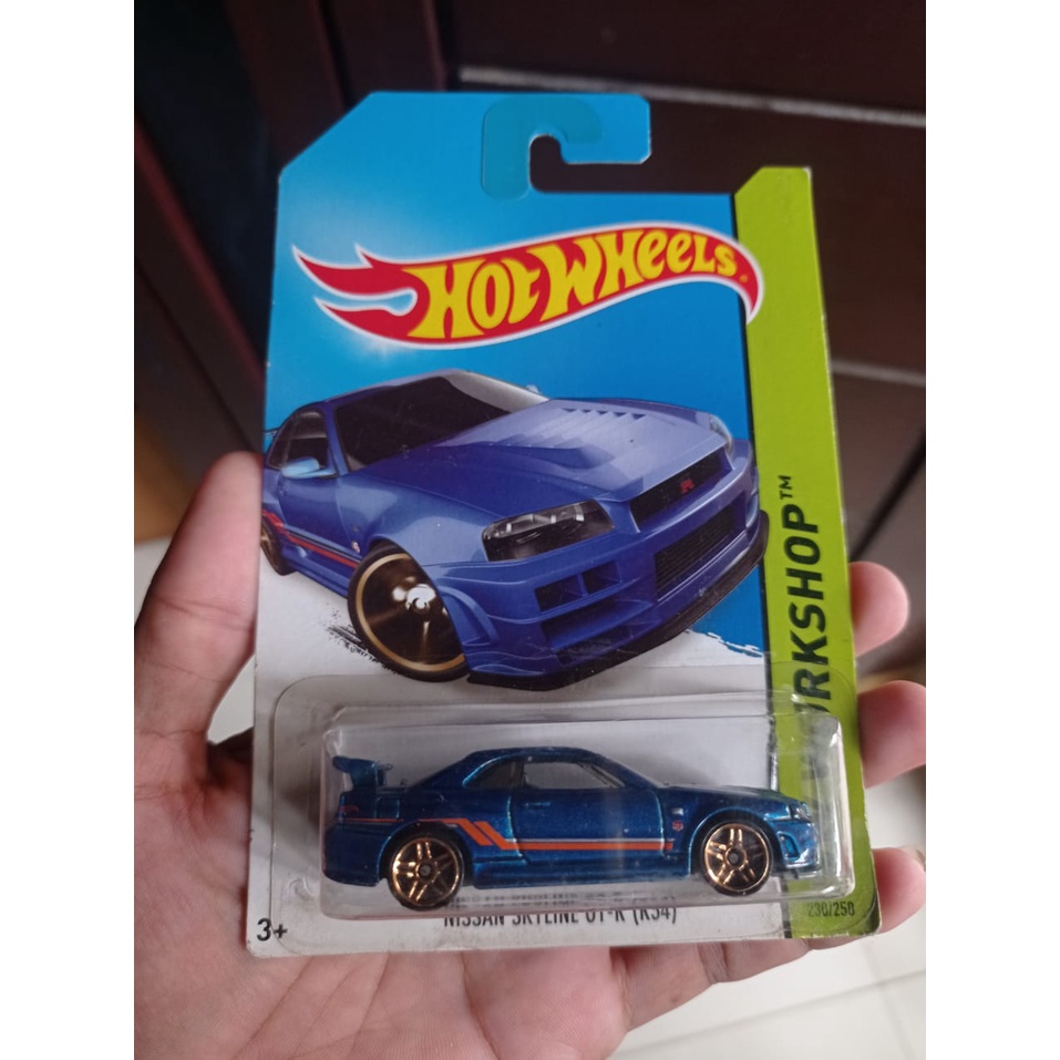 Jual Hotwheels nissan skyline r34 biru ungu purple | Shopee Indonesia