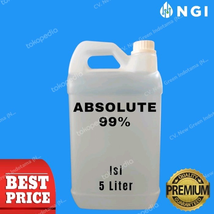 Jual absolute 99% / alkohol 99% 5 liter | Shopee Indonesia