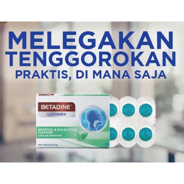 Jual BETADINE SORE THROAT LOZENGES / PERMEN PELEGA SAKIT TENGOROKAN ...