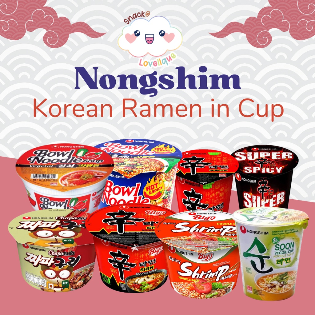 Jual Nong Shim Nongshim Shin Ramen Cup and Bowl - Korean Instant Noodle ...