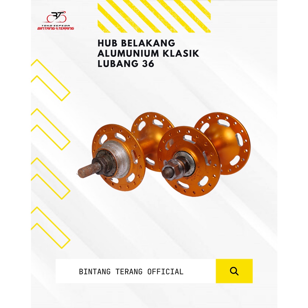 Jual Hub Belakang Alumunium Klasik Lubang 36/Hub Belakang Jadul 36 ...