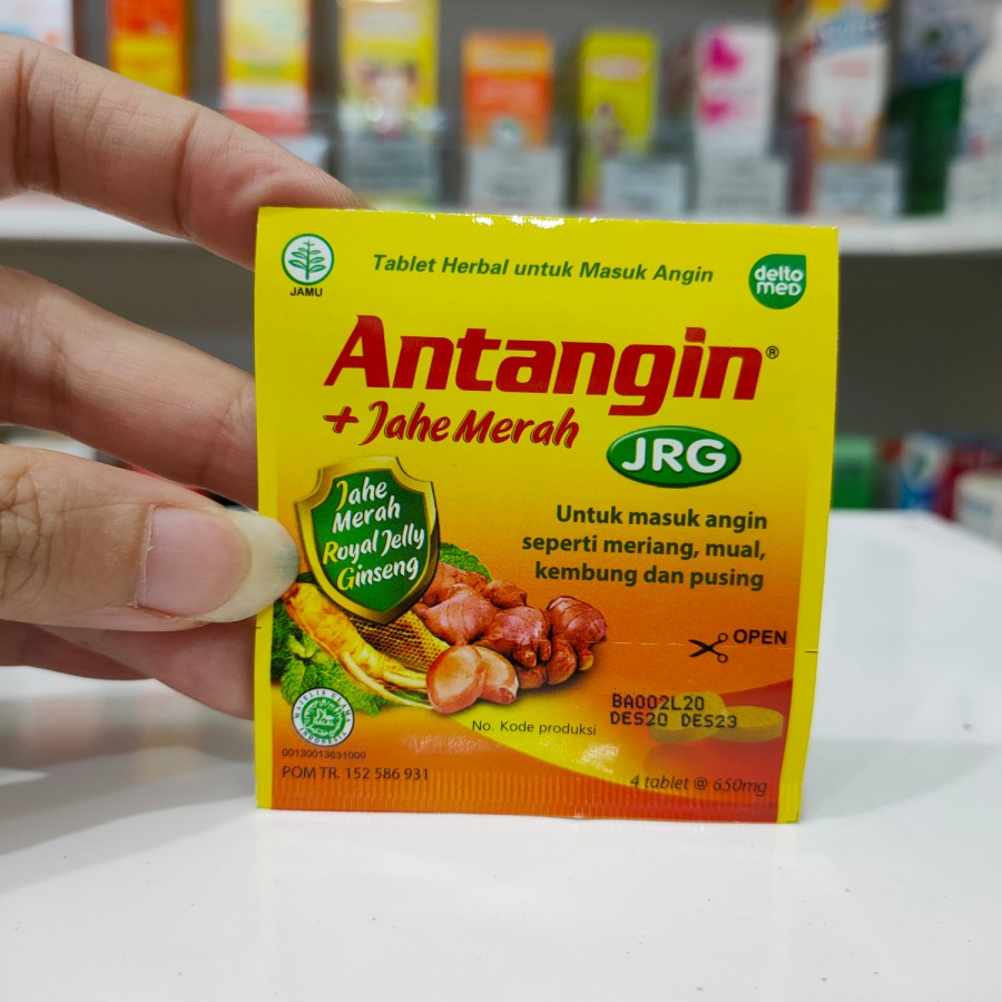Jual Antangin JRG Strip Isi 4 Tablet Obat Original Delto | Shopee Indonesia