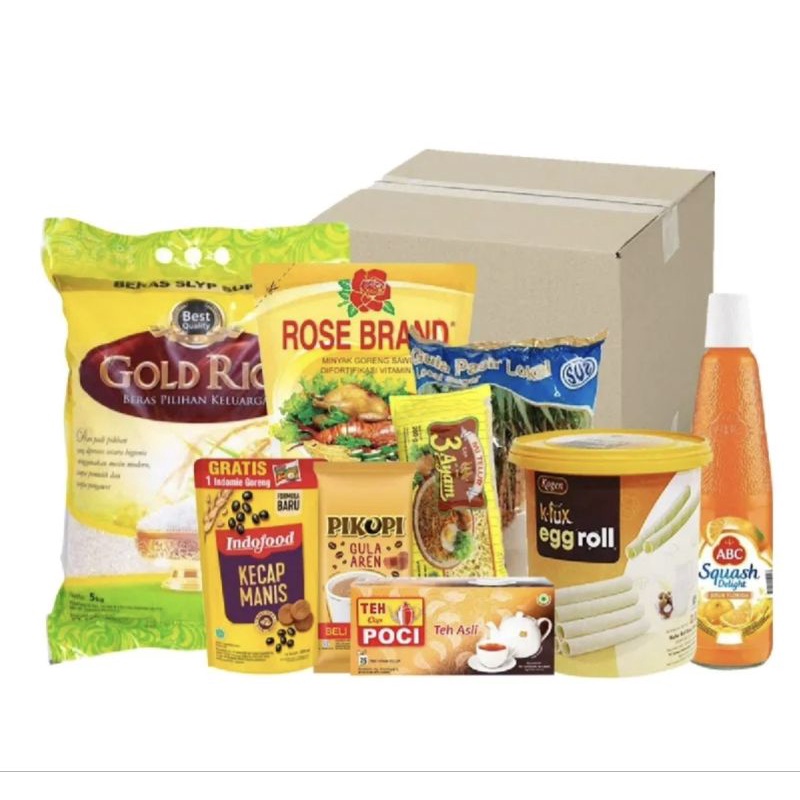 Jual Paket Hampers Sembako 9 Produk / Parcel Lebaran Murah / Parsel ...