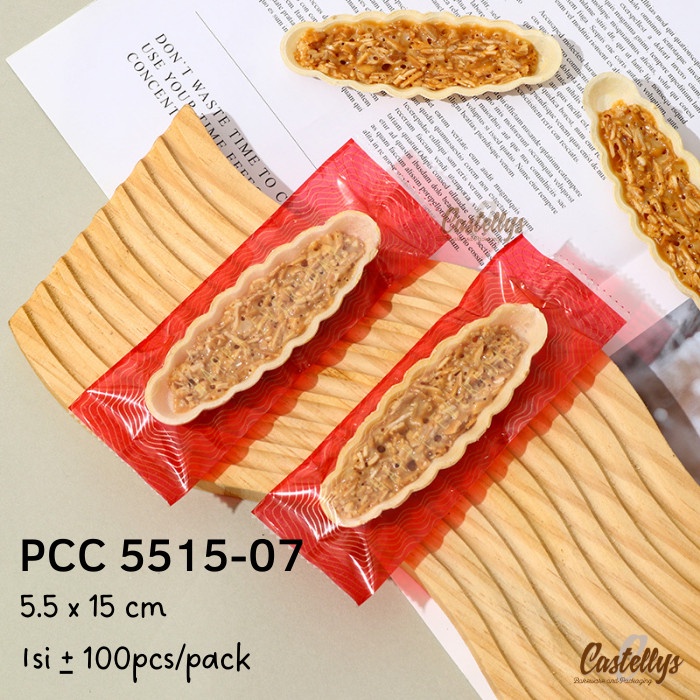 Jual Plastik Cookies PCC 5515-07 Merah Kue Kering Permen Stick Imlek ...