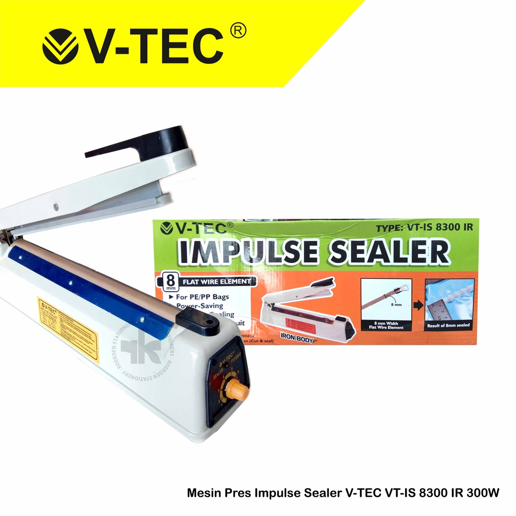 Jual V-TEC Mesin Press Impulse Sealer VT-IS VT-IS 8300 IR 300W | Shopee ...