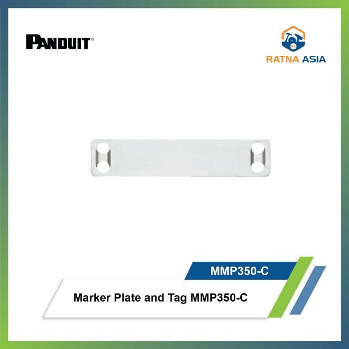 Jual Kabel Tis Panduit Marker Plate and Tag MMP350-C isi 100 pcs ...