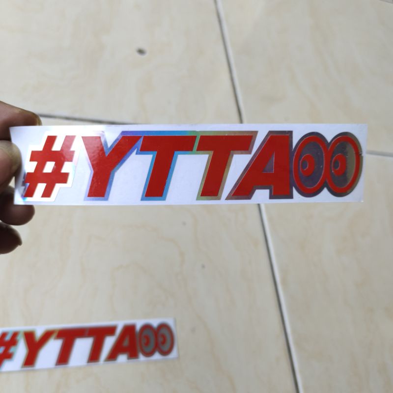 Jual stiker cuting ytta merah | Shopee Indonesia