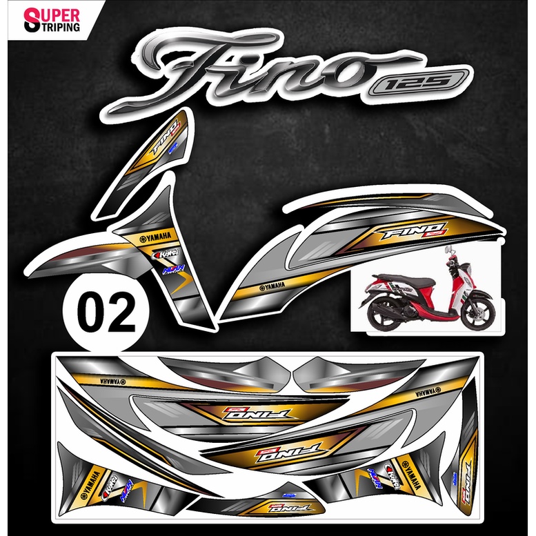 Jual STICKER FINO 125 Varian 02 - Desain Striping List Lis Stiker ...