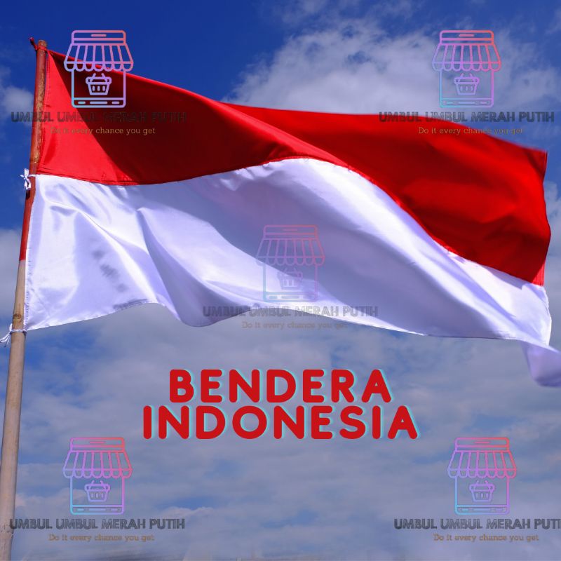 Jual Bendera Indonesia bendera merah putih kain peles Polyester Harga ...