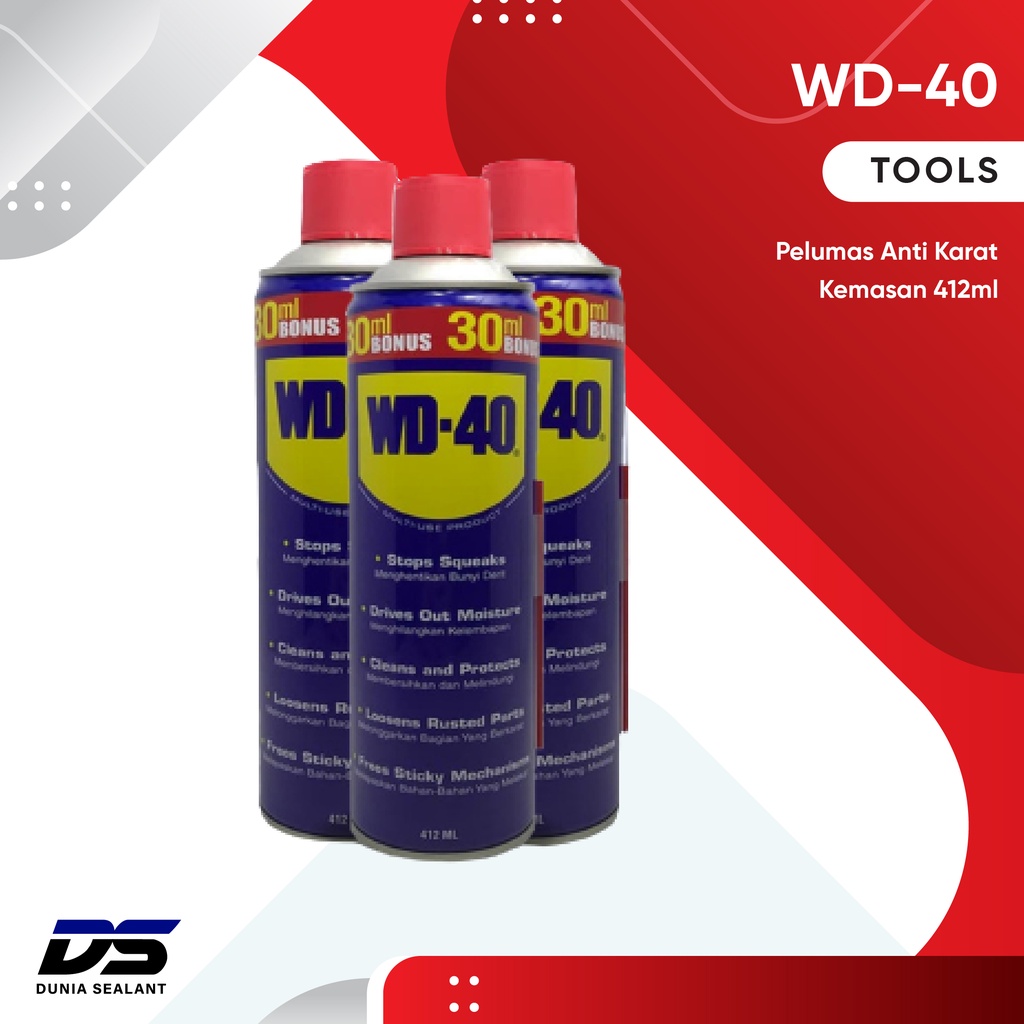 Jual WD40 412ml Pelumas Anti Karat Lubricant | Shopee Indonesia