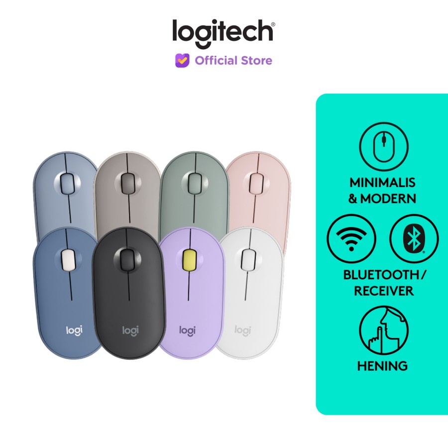 Jual Mouse Wireless Logitech Pebble M350 / M350s M350 S Original | Shopee Indonesia