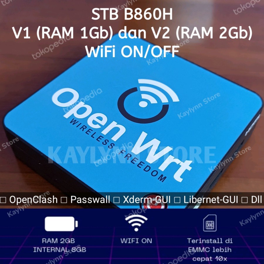 Jual STB Open Wrt Ram 1/2 Gb WiFi ON/OFF B860H | Shopee Indonesia