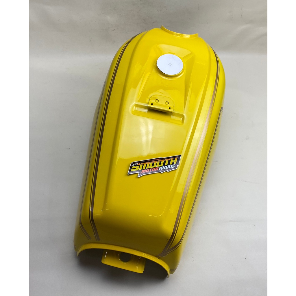 Jual Tangki gl 100 warna kuning finising cet dan striping | Shopee ...