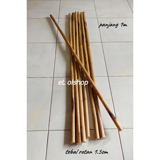 Jual tongkat rotan tongkat penari rattan lurus 1meter | Shopee Indonesia