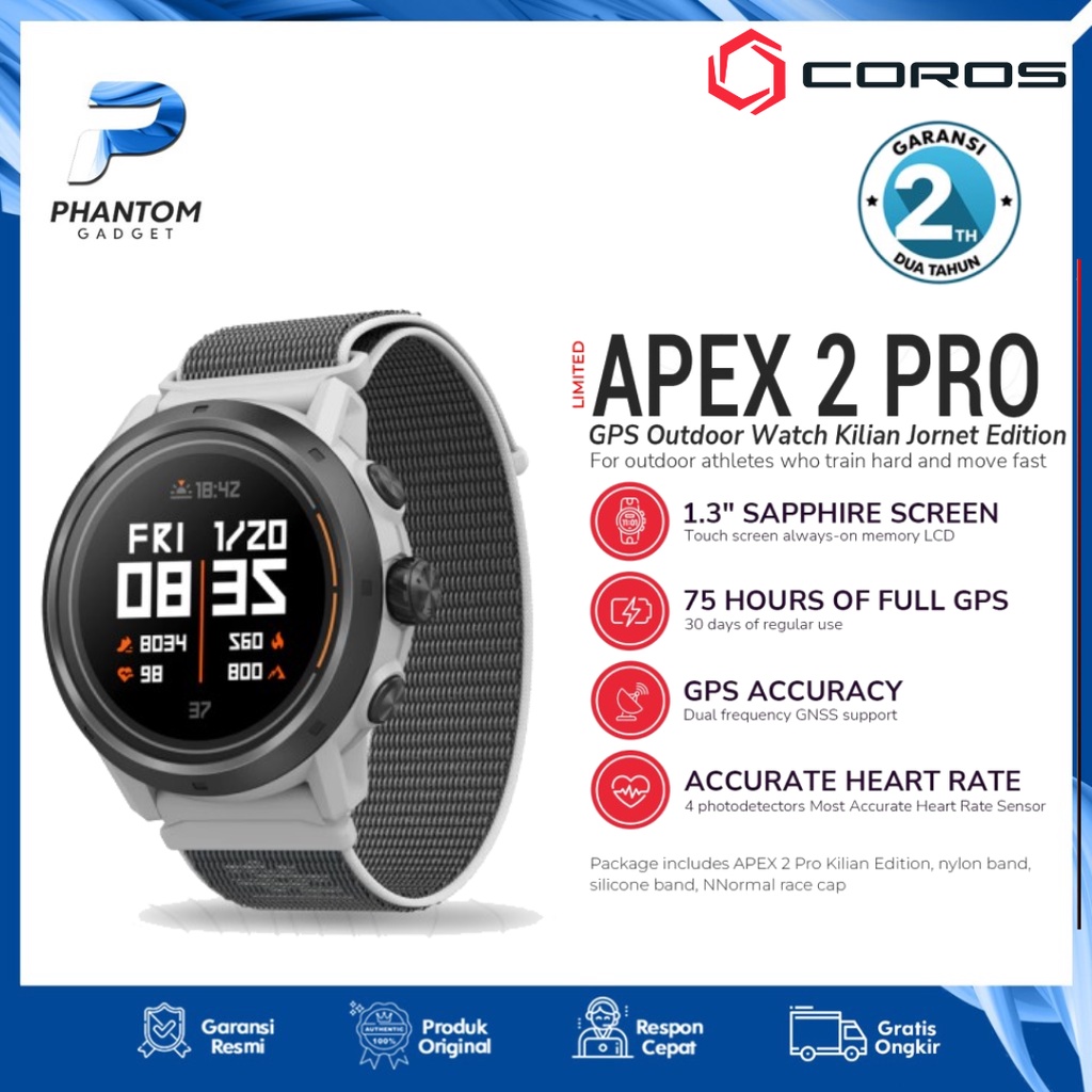 Jual COROS APEX 2 Pro GPS Outdoor Watch Kilian Jornet Edition Garansi Resmi | Shopee Indonesia