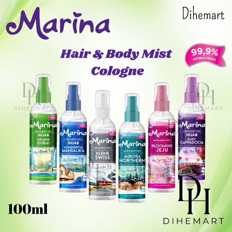 Jual Marina Hair & Body Mist 100ml | Shopee Indonesia