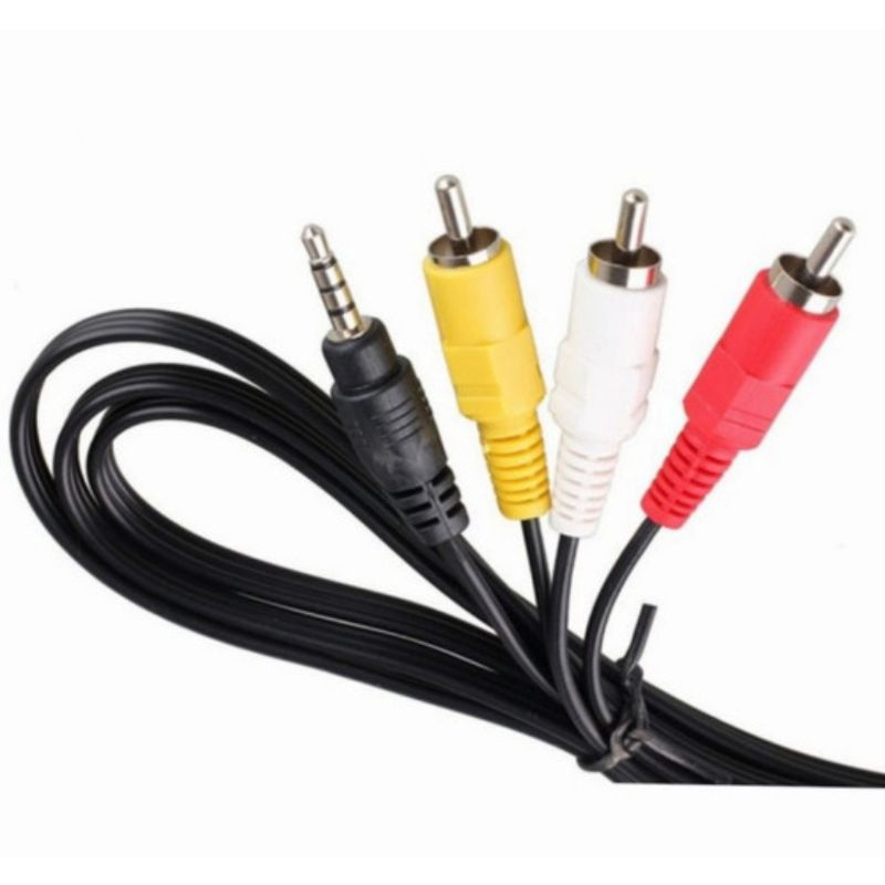 Jual KABEL DARI TV KE AUDIO KABEL RCA 3+1 panjang hingga 3 Meter bahan ...