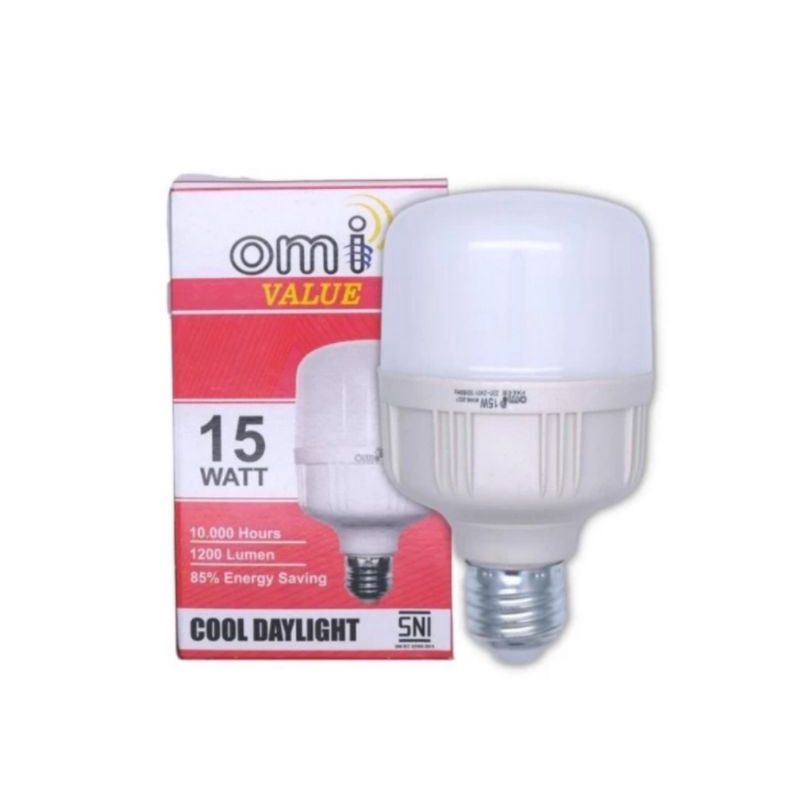 Jual Lampu LED capsule OMI value 15 watt cahaya putih bohlam murah 15w | Shopee Indonesia