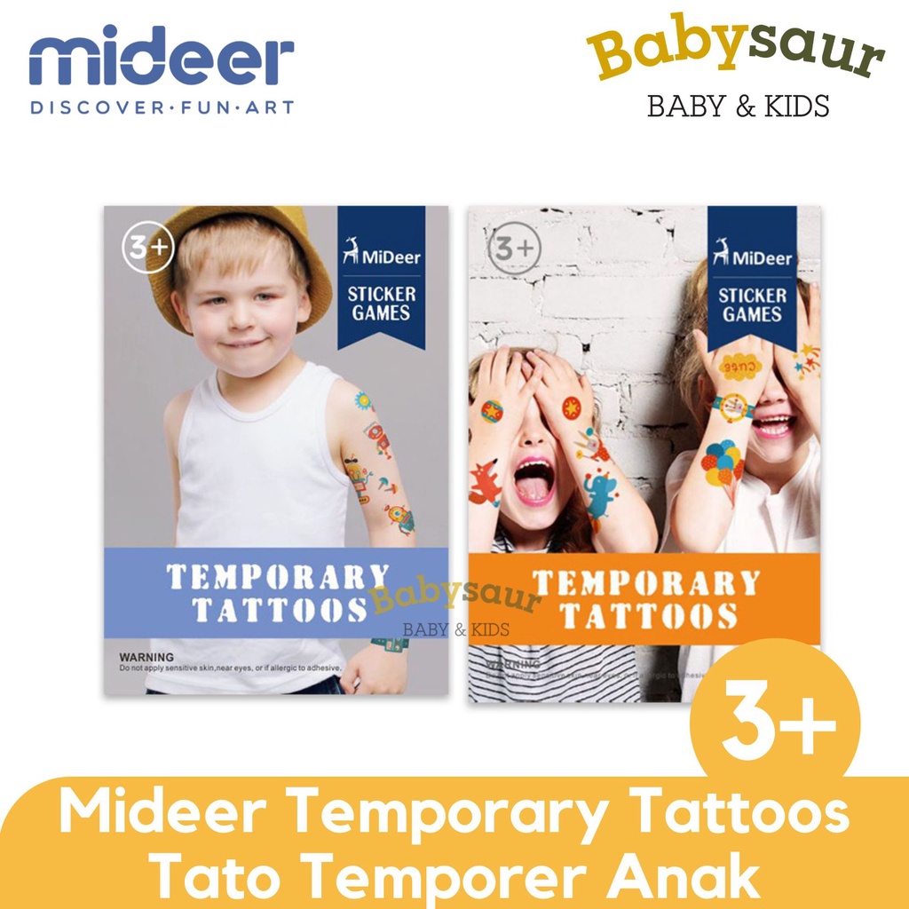 Jual Mideer Temporary Tattoo Mainan Tato Temporer Sticker Stiker Anak ...