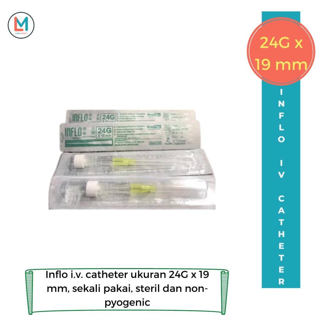 Jual Inflo IV Catheter Abbocath Ukuran 24G | Shopee Indonesia