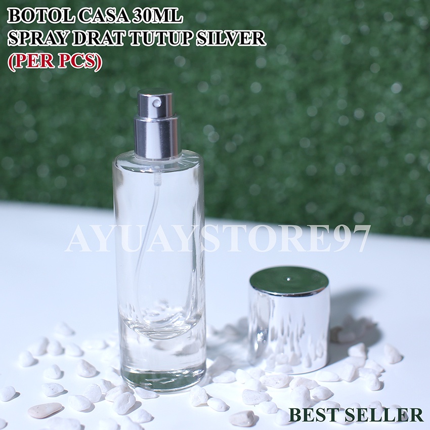Jual BOTOL PARFUM CASA DRAT 30ML SILVERR PERPCS | Shopee Indonesia