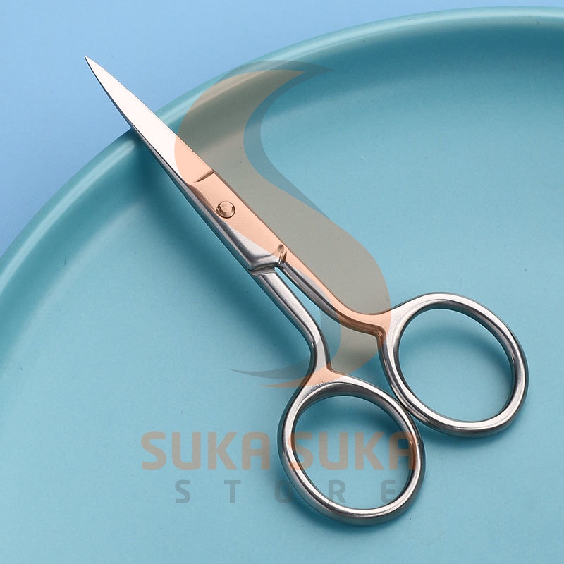 Jual Curved Mini Scissor Gunting Alis Bulu Mata Gunting alis/bulu ...