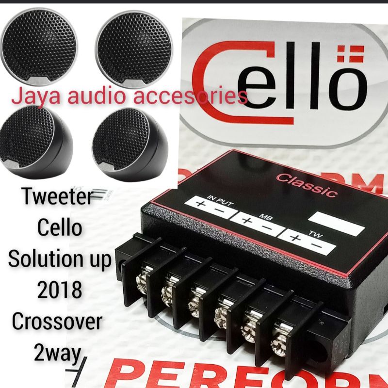 Jual Tweeter Cello Solution up 2018+Crossover Pasif 2way Classic ...
