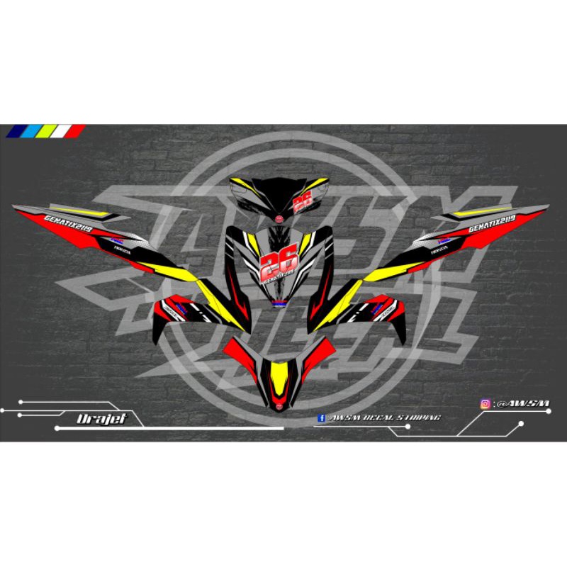 Jual Decal beat street motif terbaru bisa custom desain | Shopee Indonesia