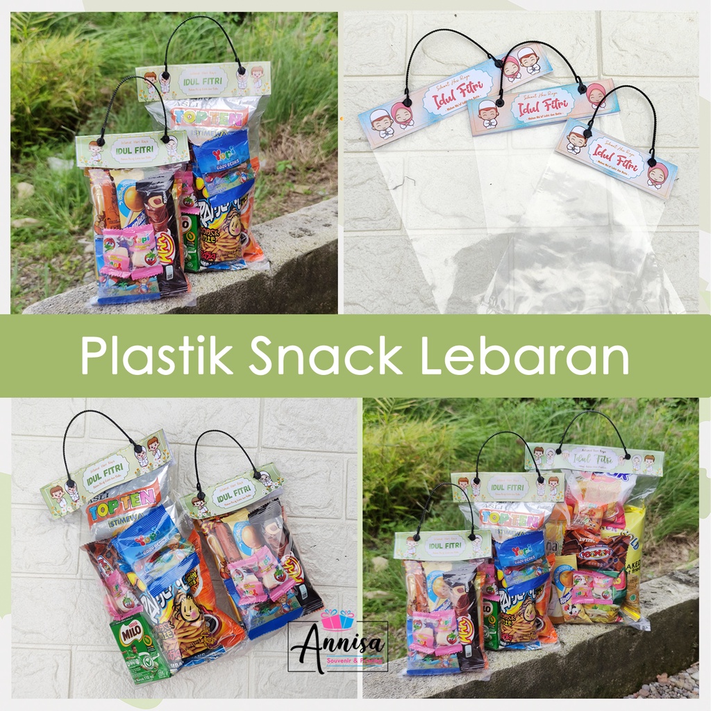 Jual (10pcs) Tas Snack Lebaran Idul Fitri 2025 - Tas Plastik Parcel ...