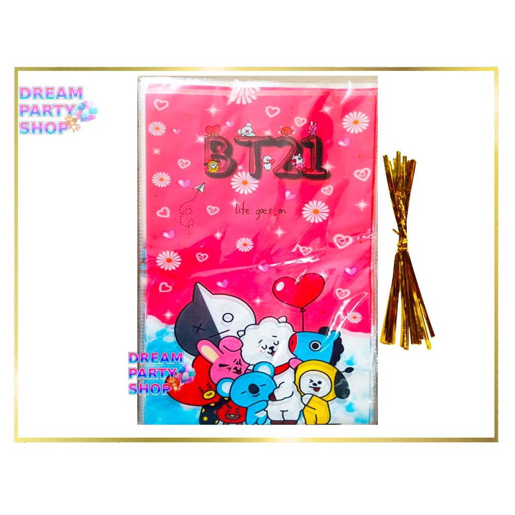 Jual PLASTIK SNACK BT21 BTS/ PLASTIK SNACK BT21 BTS KERETA ISI 20PCS ...