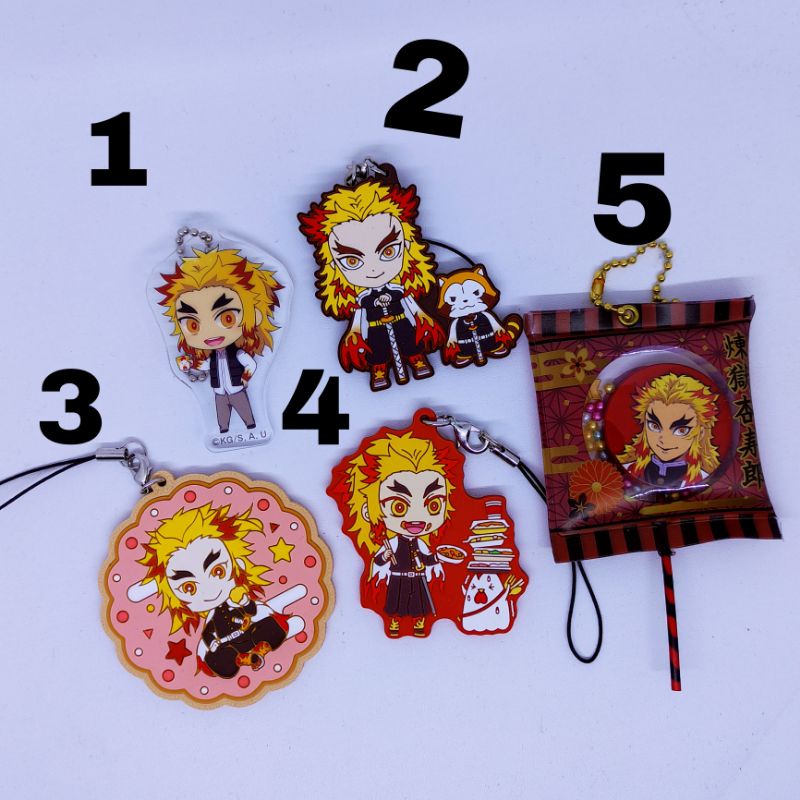 Jual original rubber acrylic keychain demon slayer kimetsu no yaiba ...
