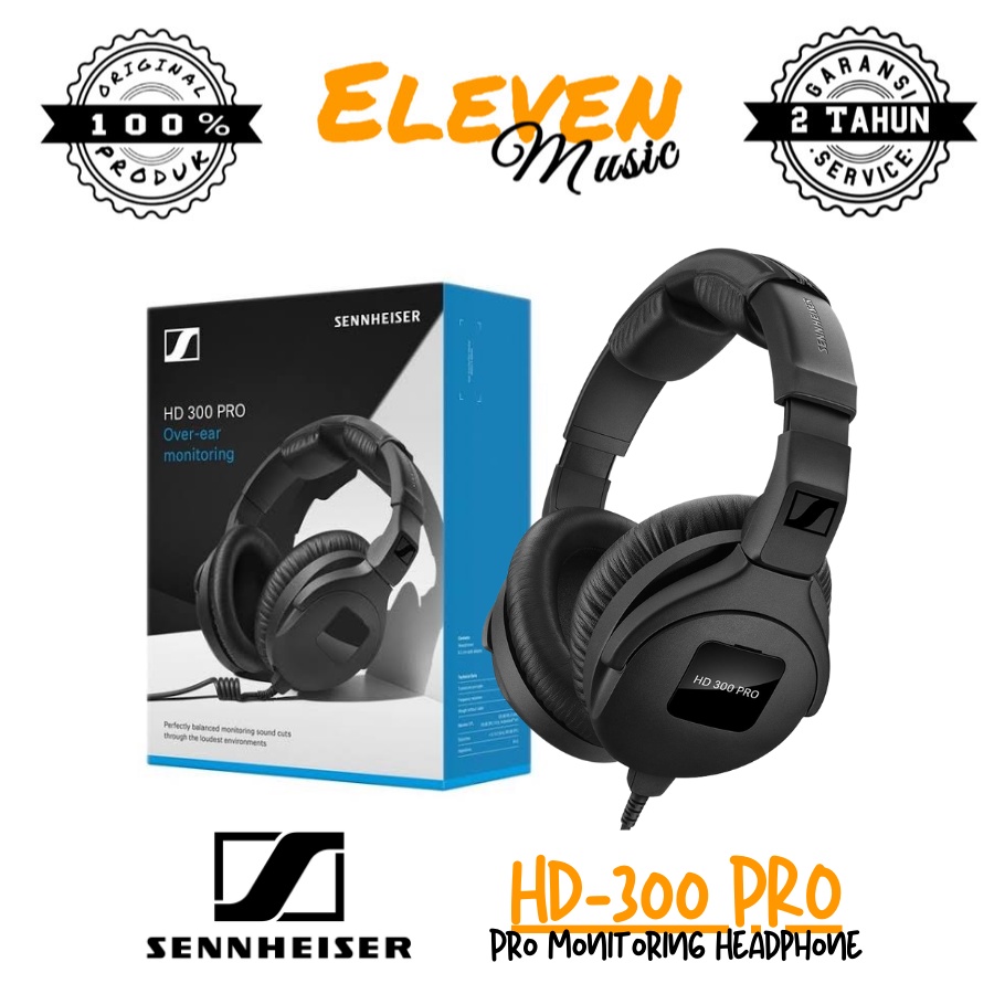 Jual Sennheiser HD 300 PRO Closed-back Professional Monitor Headphones ...