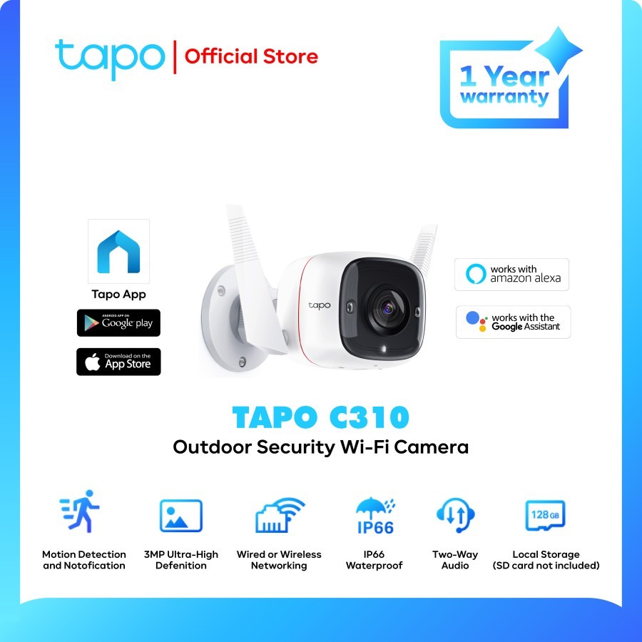 Jual Kamera CCTV TAPO C310 Outdoor Security Wi-Fi Camera Statis STC ...