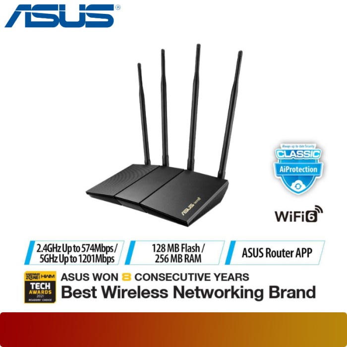 Jual ASUS RT-AX1800HP | AX1800 Dual Band WiFi 6 | Shopee Indonesia